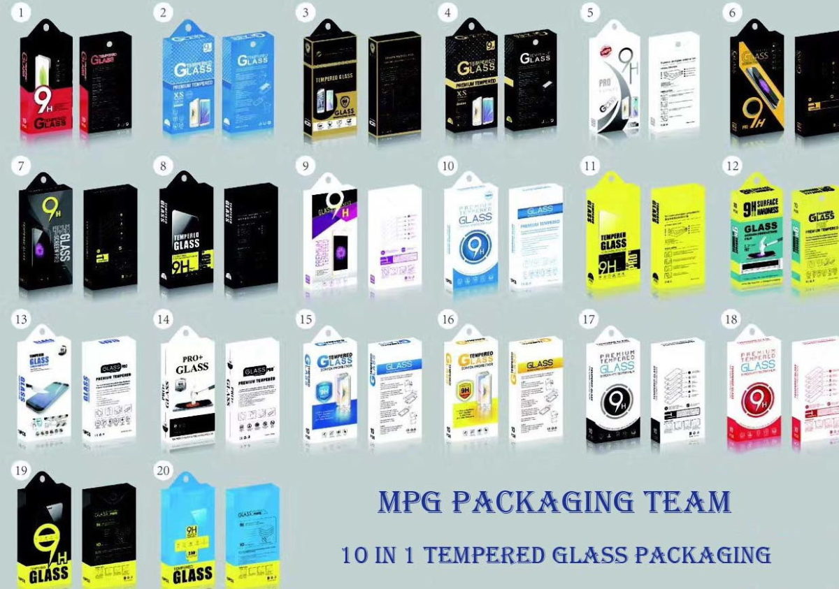 Tempered Glass Screen Protector Packaging - Mobile Phone Guard ...