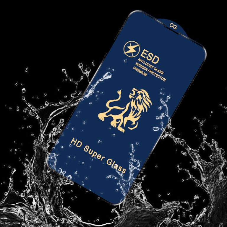 6D ESD Lion King Anti Static Tempered Glass screen protector for iphone