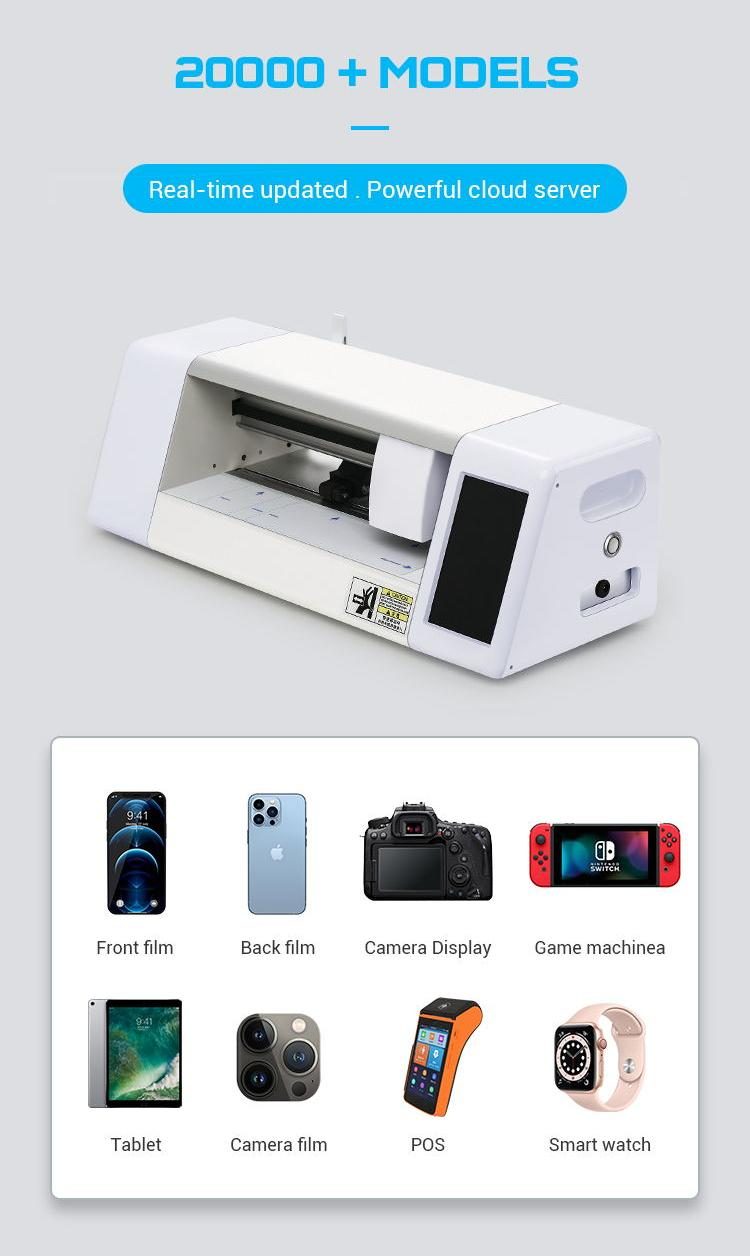 Mobile Phone Screen Protector Cutter TPU Hydrogel Films Cutting Plotter