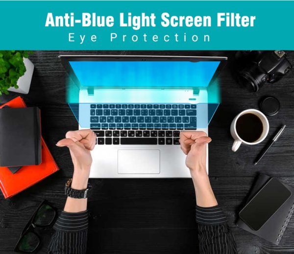 Anti Blue Light filter Full Glue tempered glass screen protector film ...
