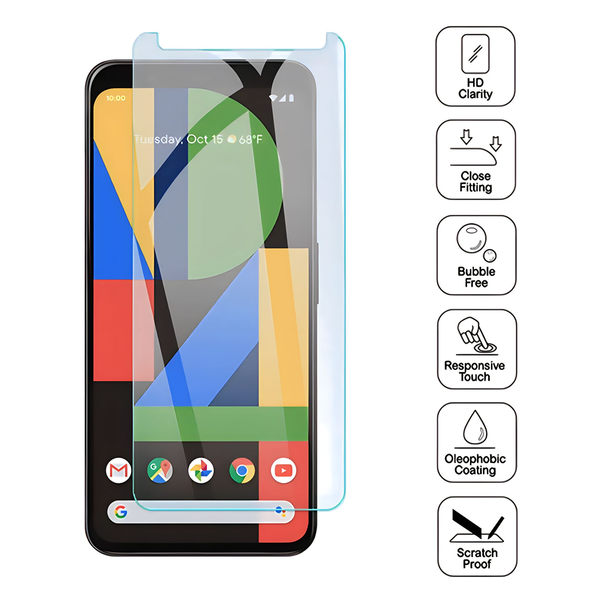 Premium Quality Screen Protector 4A 4XL Pixel 3 For Google Pixel