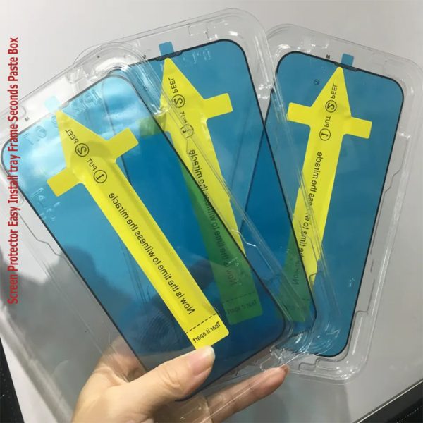 9H Tempered Glass Screen Protector Easy Install tray Frame