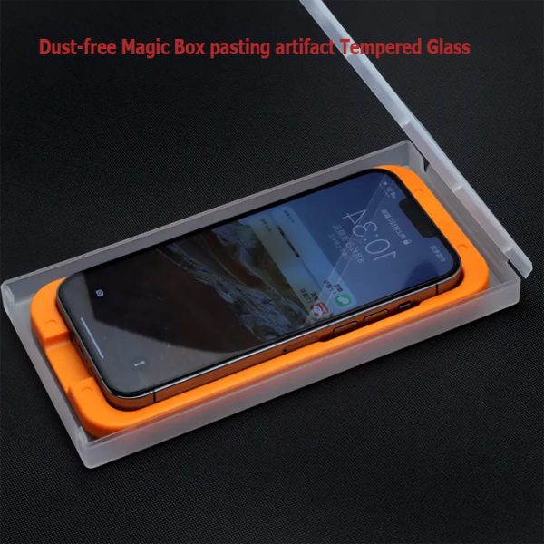 Dust-free Magic Box Sticker artifact Tempered Glass Screen Protector