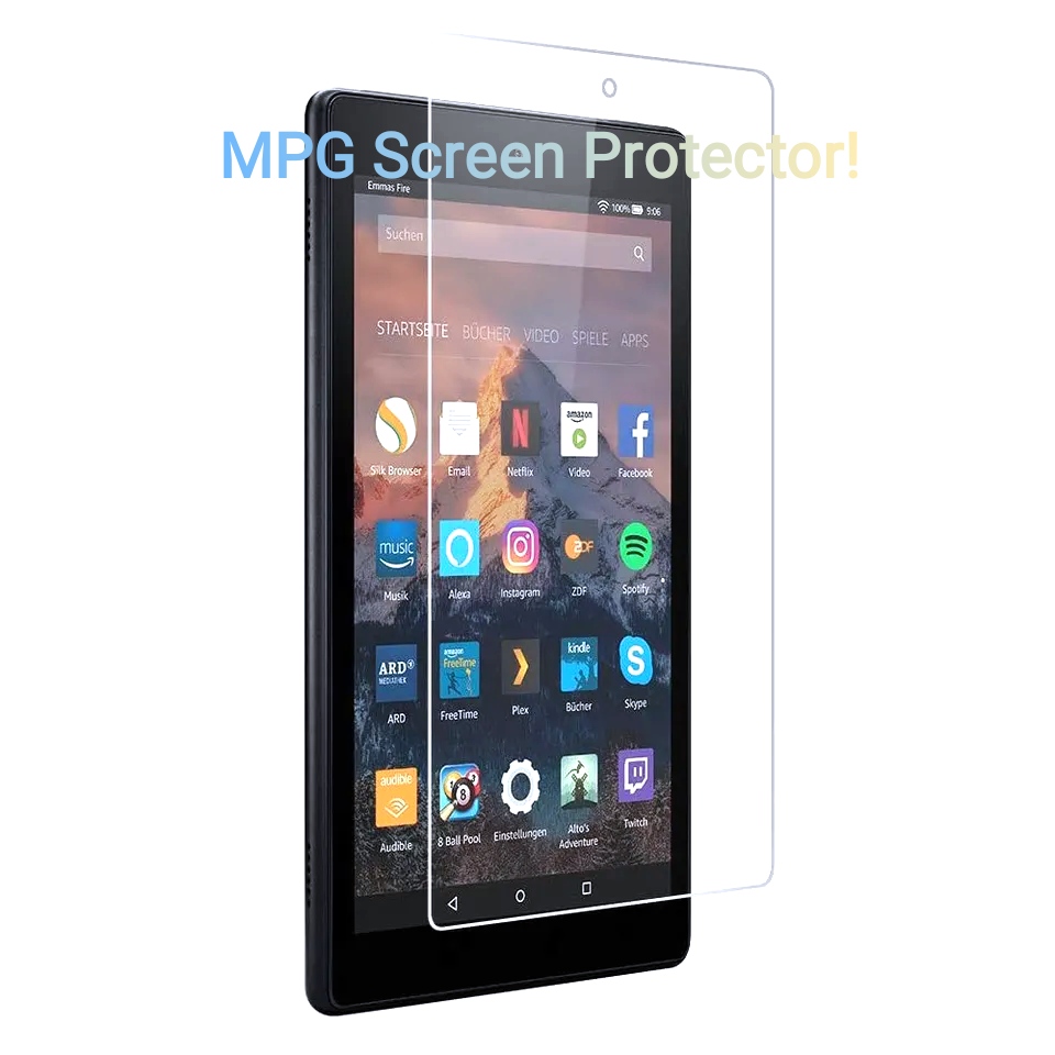 9H Tempered Glass For Amazon Kindle Fire HD 8 7 Kids Edition