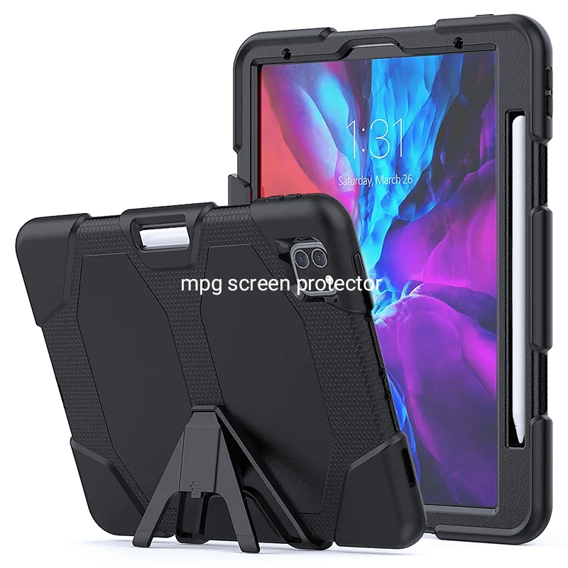 Heavy Duty Rotating Kids Tablet Case Cover With Screen Protector