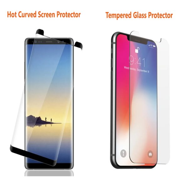 Difference between hot curved screen protector and tempered protector